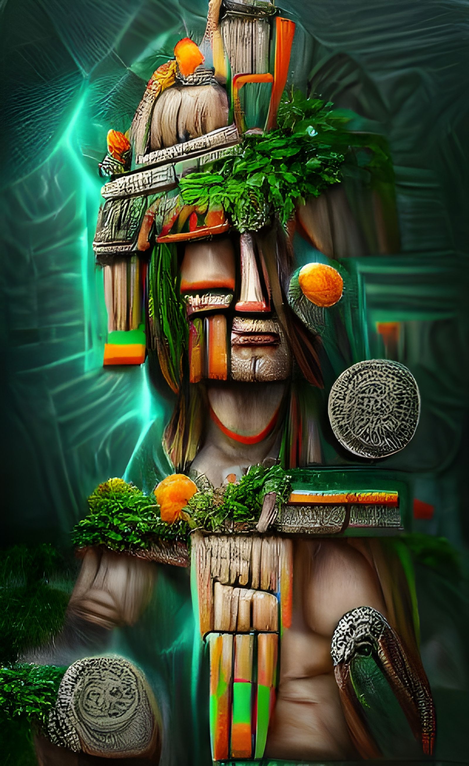 Aztec Amazon king - AI Generated Artwork - NightCafe Creator
