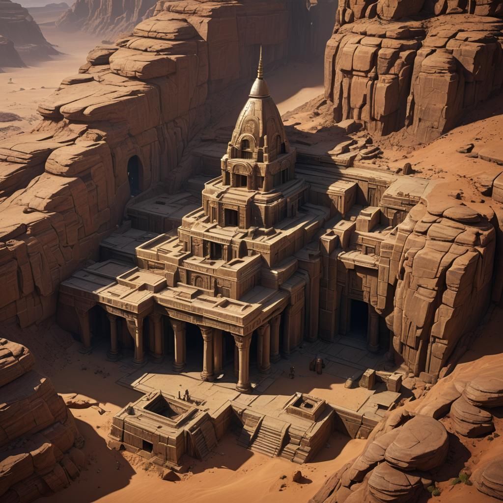 desert Temple citadel - desert Temple citadel