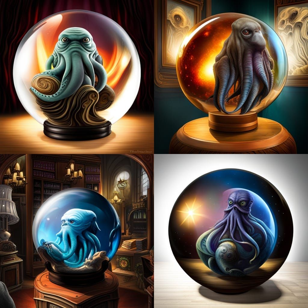 Cthulu Alchemist Experiment 123 - AI Generated Artwork - NightCafe Creator