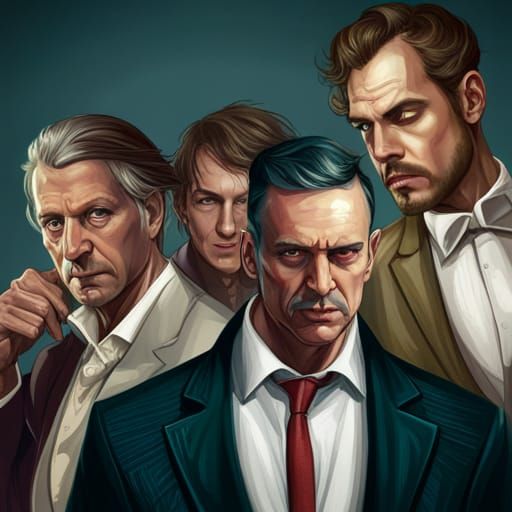 A group of magical fantasy mafia gangsters with strange and bizarre ...