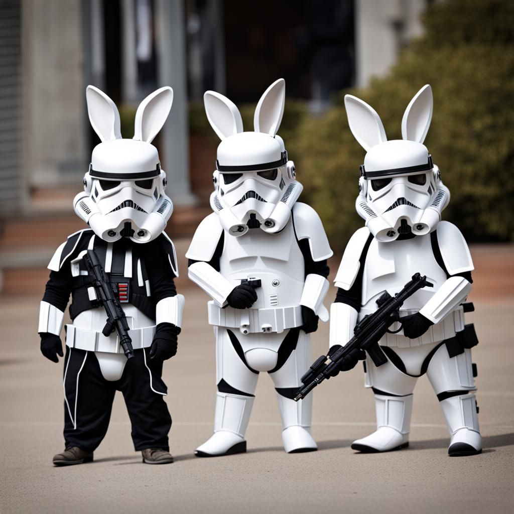 bunny storm troopers - bunny storm troopers