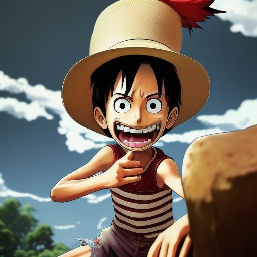Monkey D. Luffy. - AI Generated Artwork - NightCafe Creator