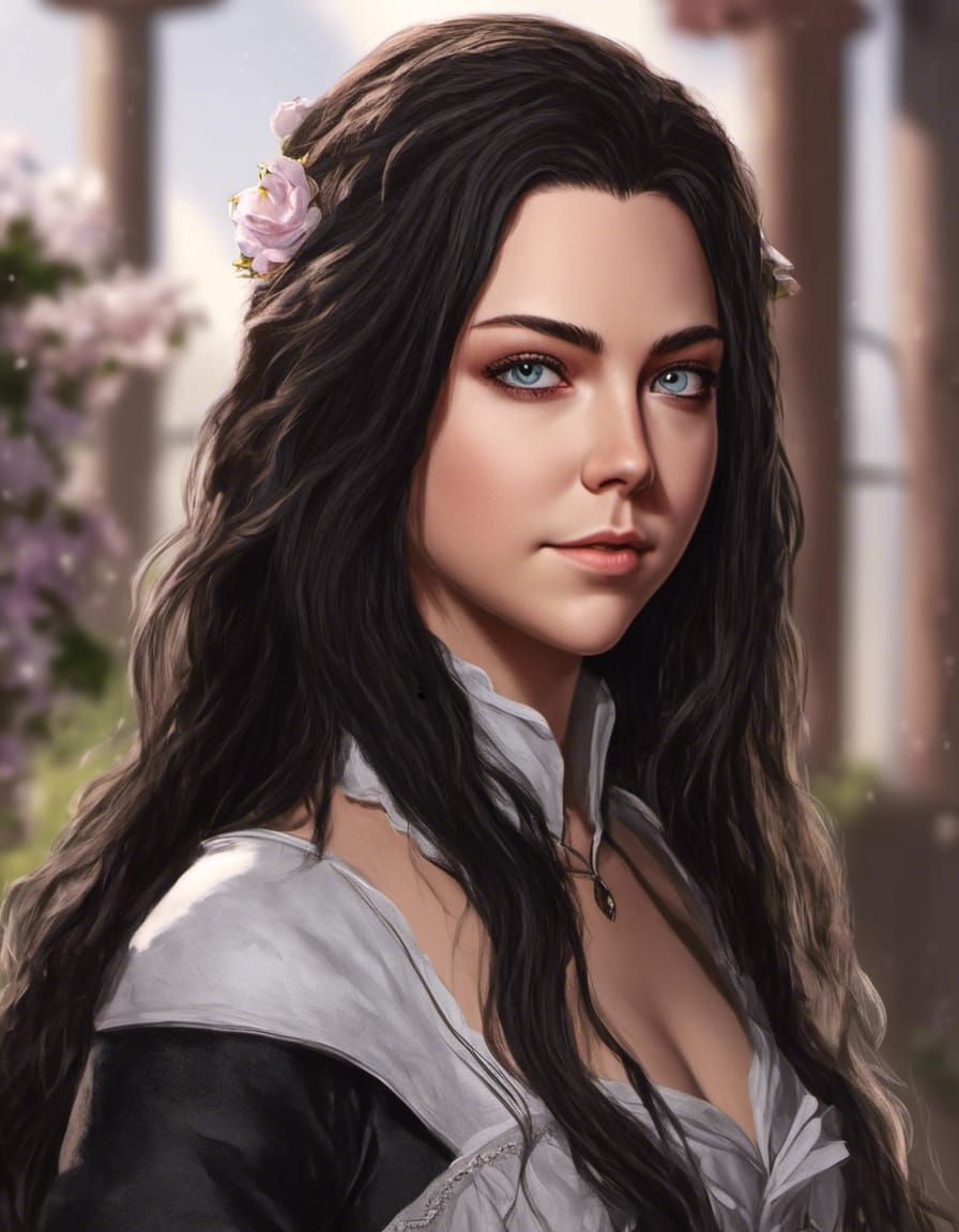 photorealistic anime art, head and shoulders portrait of , genshin ...