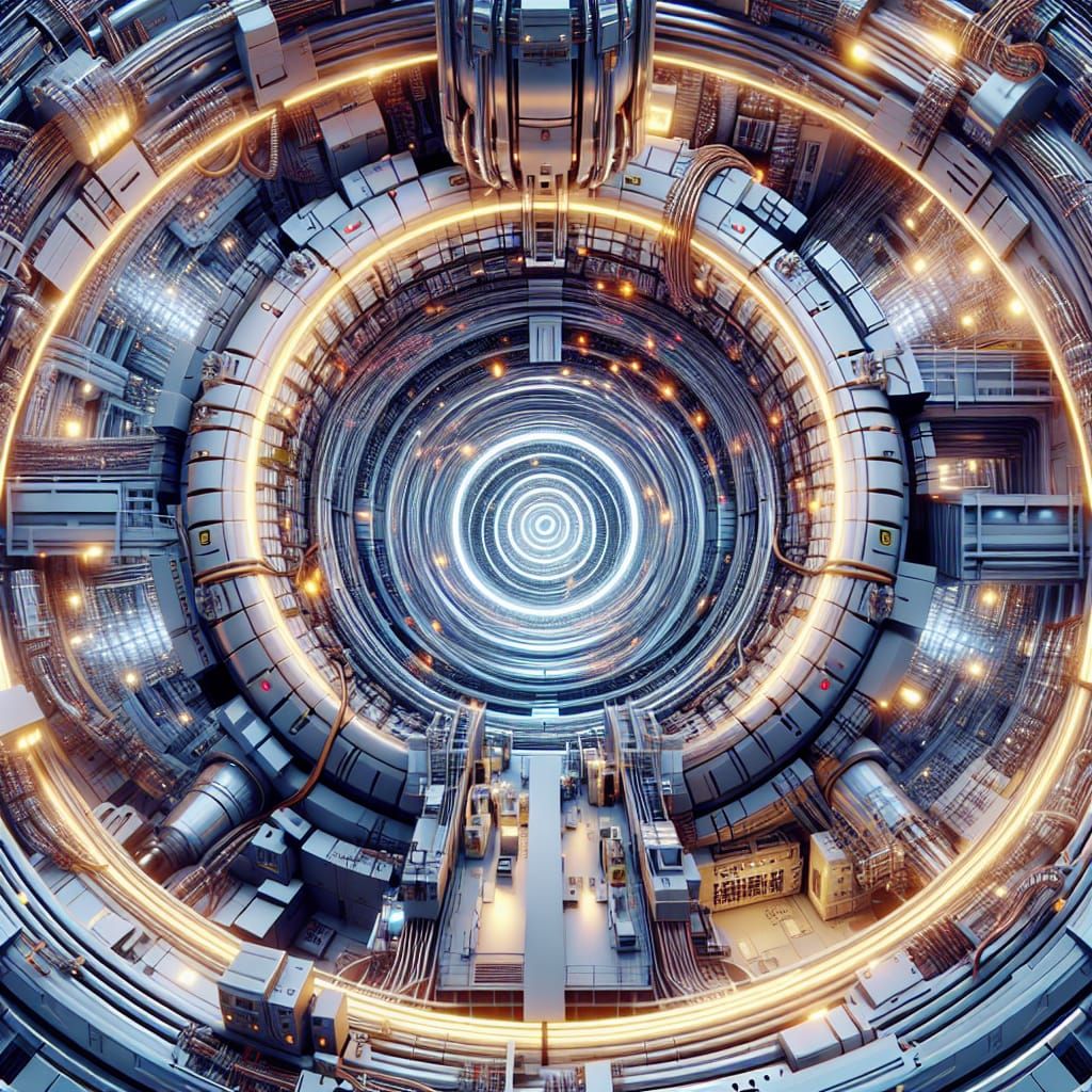 particle accelerator - AI Generated Artwork - NightCafe Creator