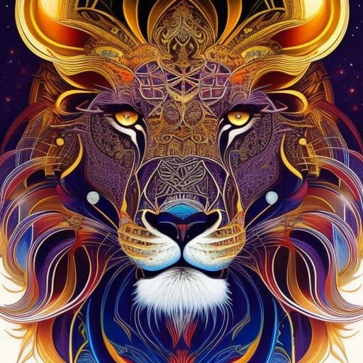 Lion. - AI Generated Artwork - NightCafe Creator