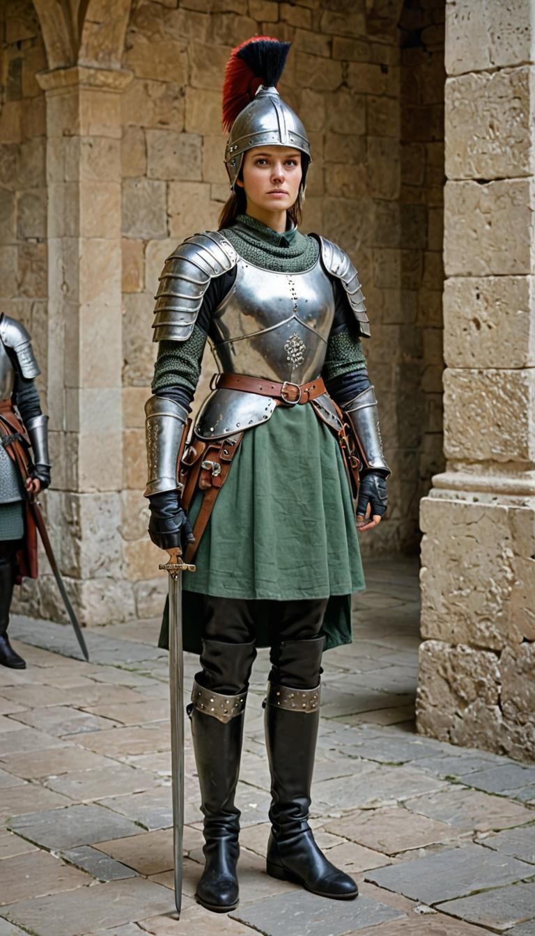Fantasy medieval guardswoman - AI Generated Artwork - NightCafe Creator
