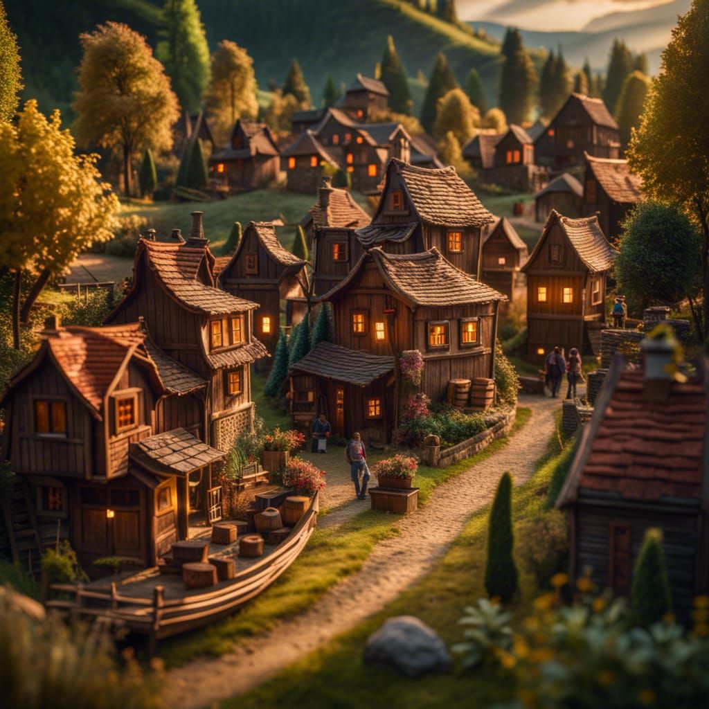 village - AI Generated Artwork - NightCafe Creator