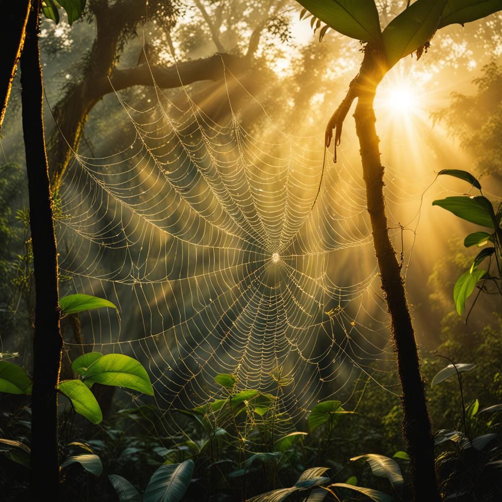 Spiderweb - AI Generated Artwork - NightCafe Creator