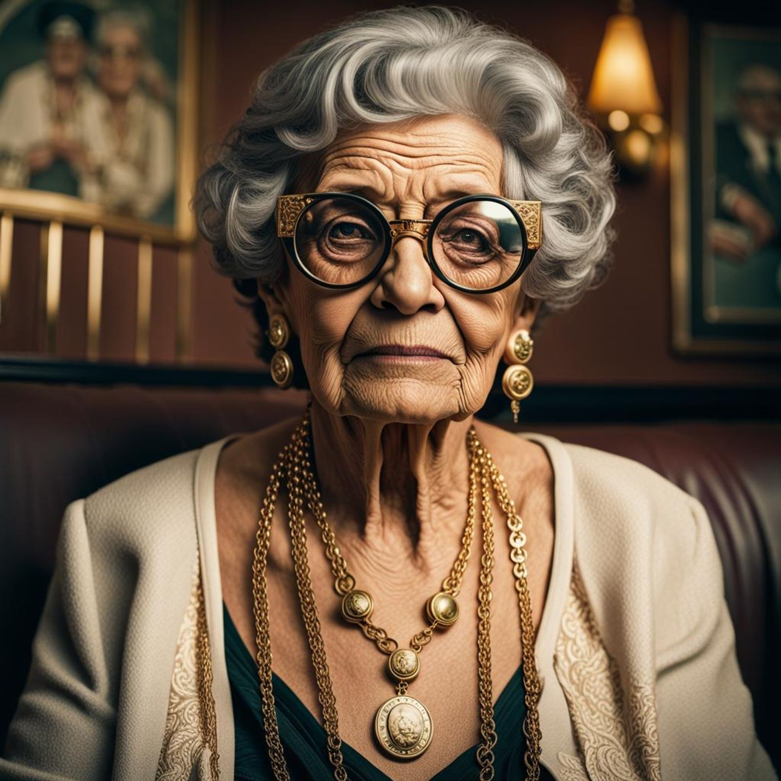 Stylish Granny - AI Generated Artwork - NightCafe Creator