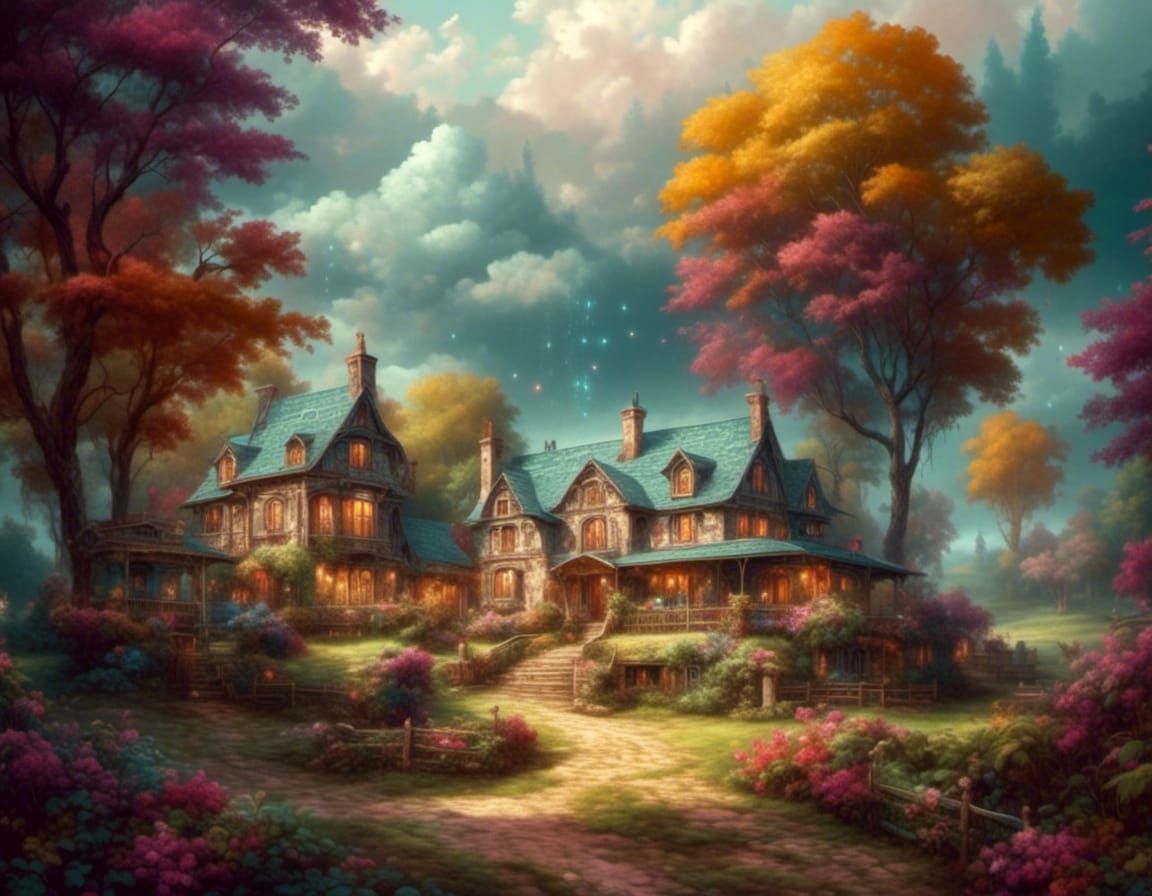 Lora house - AI Generated Artwork - NightCafe Creator