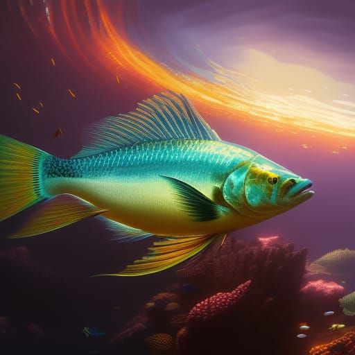 The Doomed Fish - AI Generated Artwork - NightCafe Creator