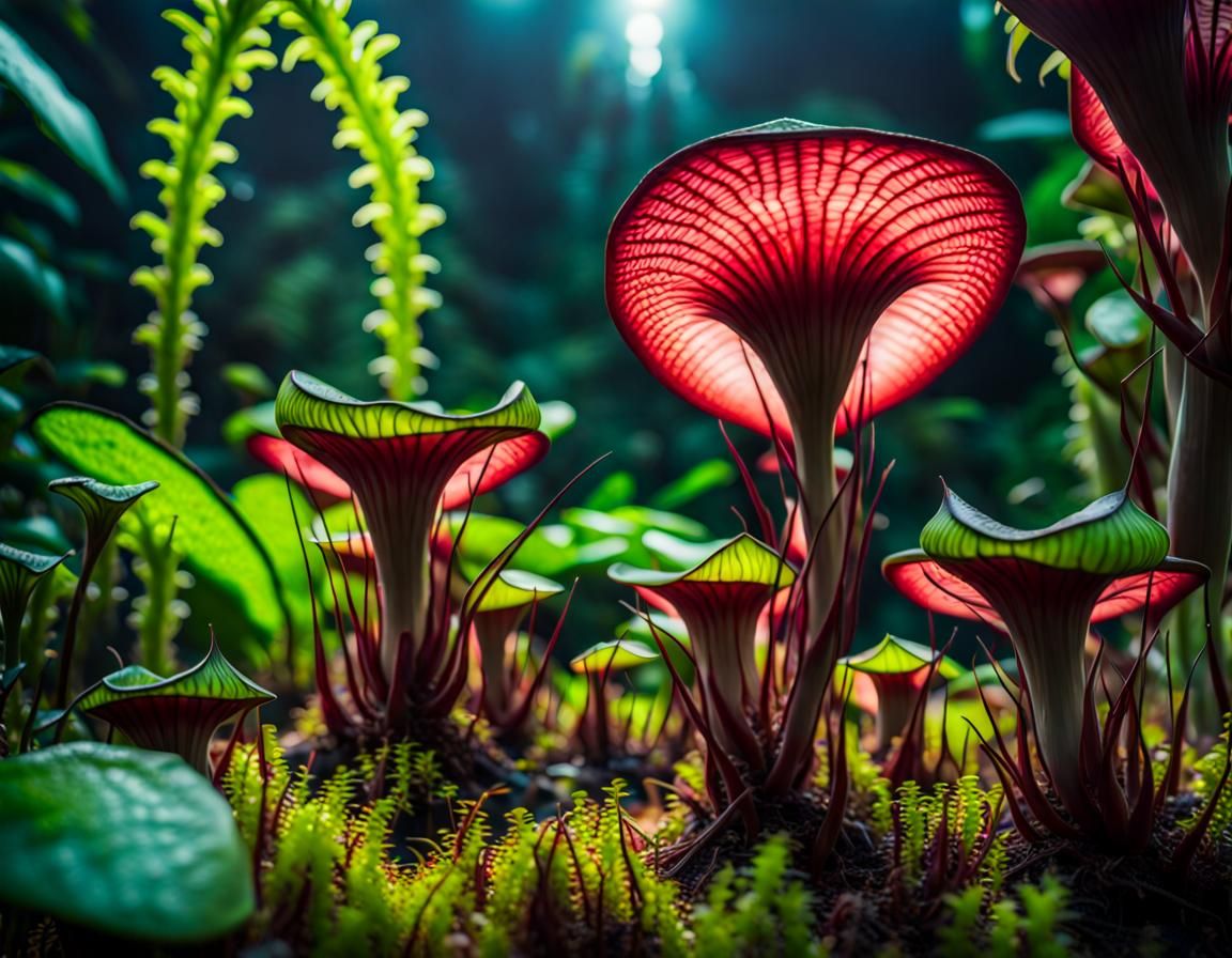 Alien jungle - AI Generated Artwork - NightCafe Creator