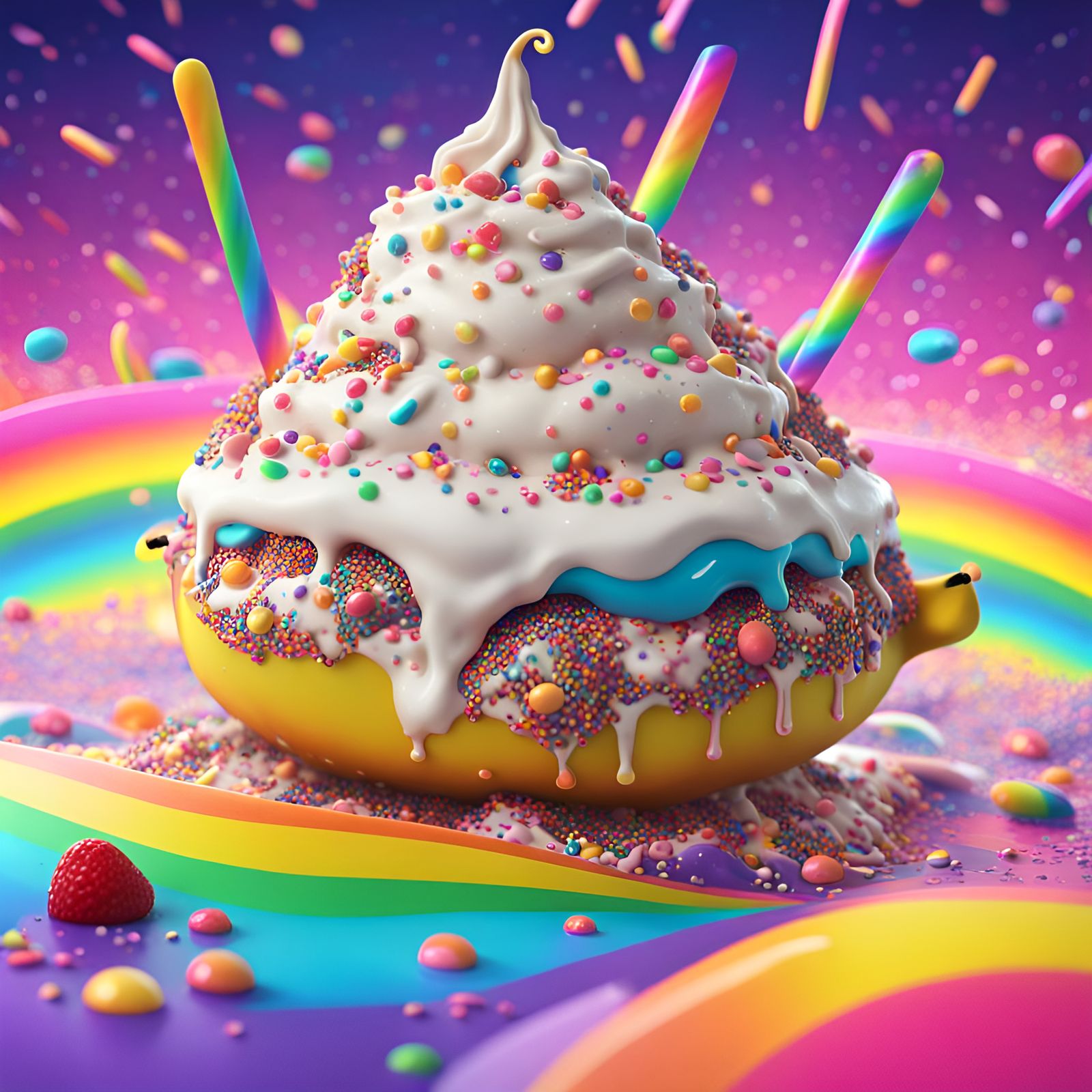 Banana split - AI Generated Artwork - NightCafe Creator