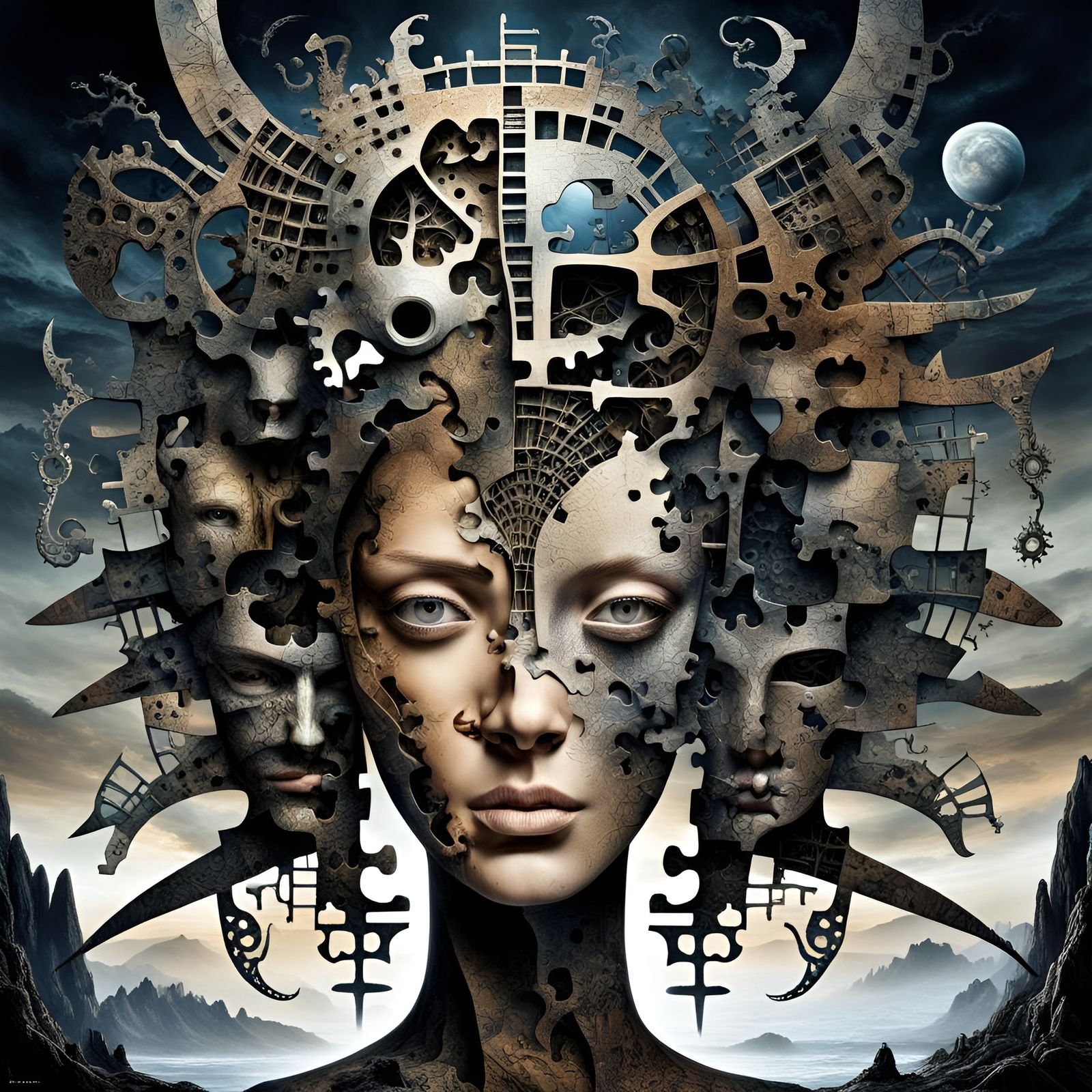 Many parts make the whole - AI Generated Artwork - NightCafe Creator