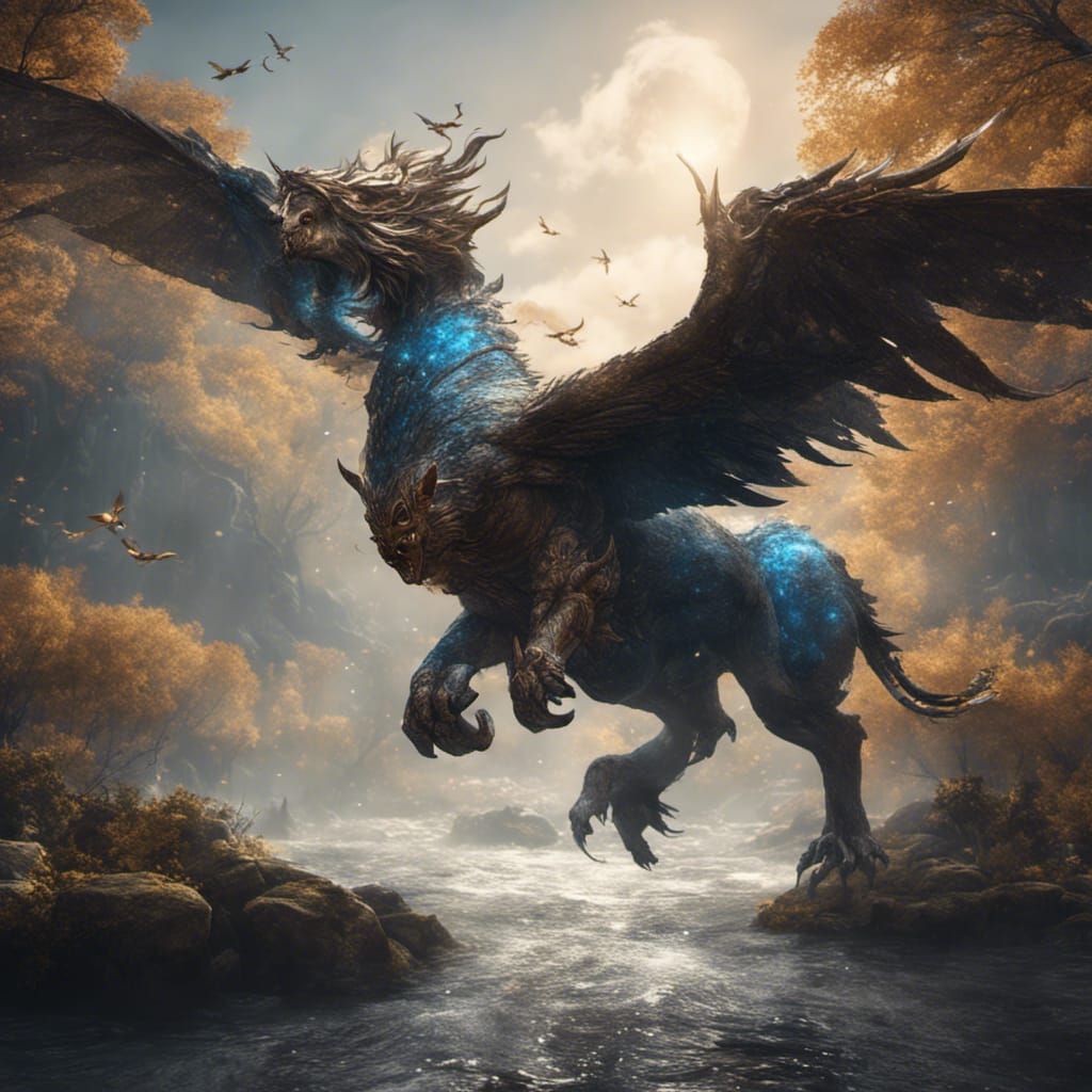 Mythical beast - AI Generated Artwork - NightCafe Creator