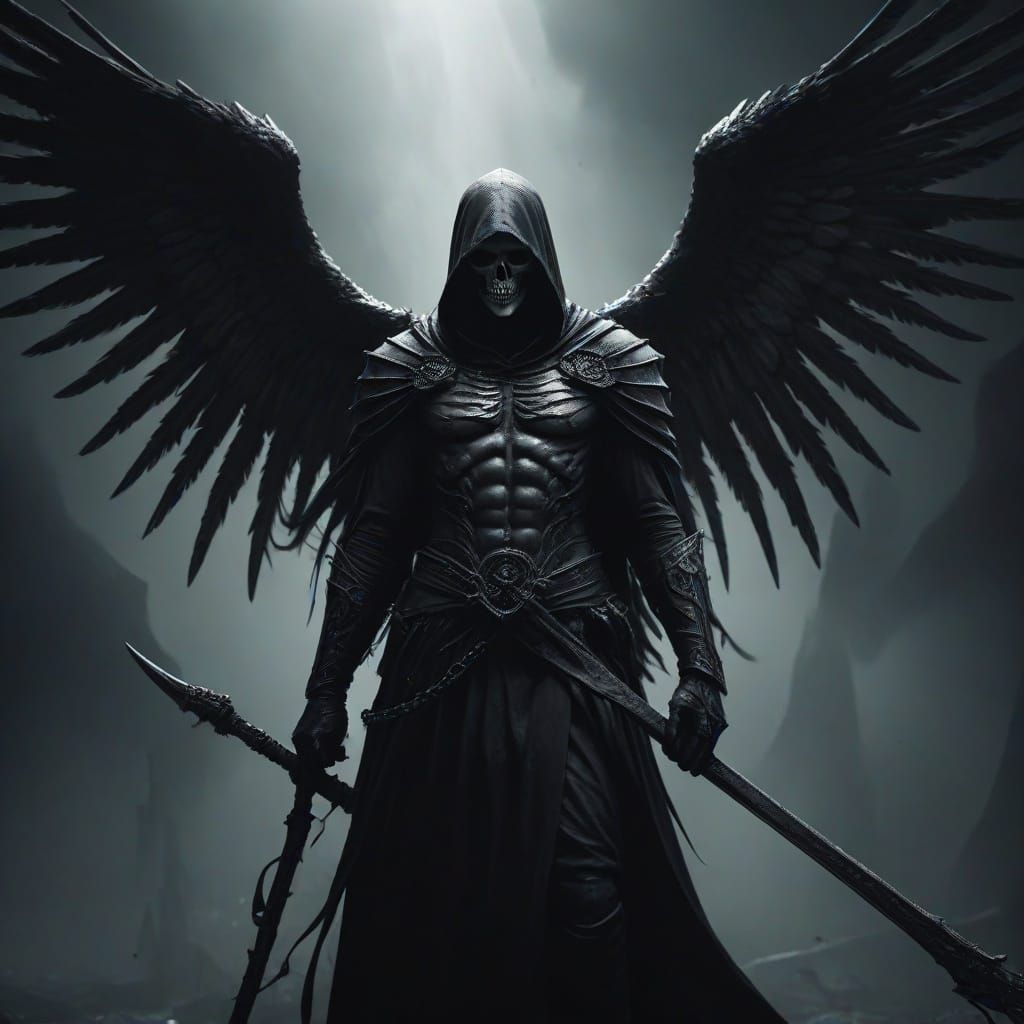 Angel of death epic stance - Ethereal Angel of Death in Dark...
