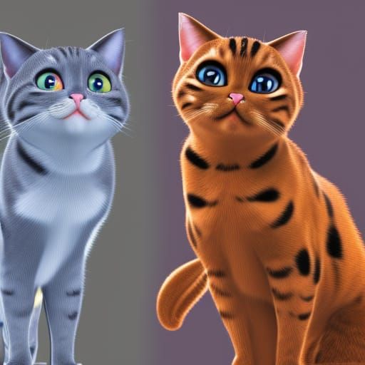 Awkward meow - AI Generated Artwork - NightCafe Creator