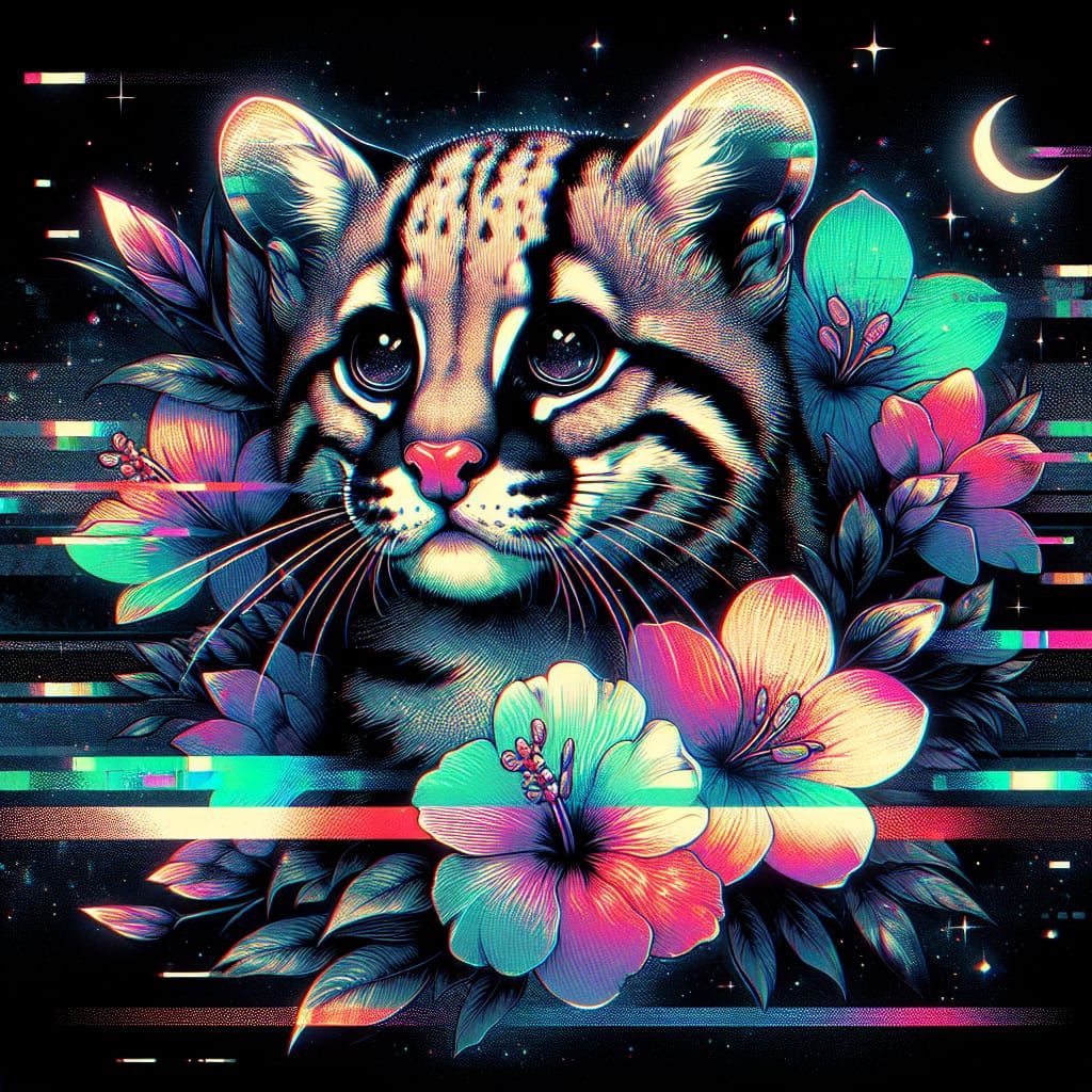Ocelot - AI Generated Artwork - NightCafe Creator