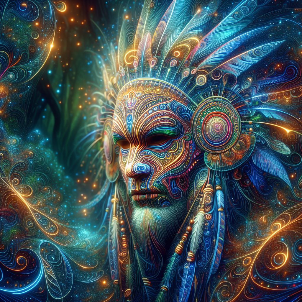 Yanomami indigenous with war makeup - AI Generated Artwork - NightCafe ...