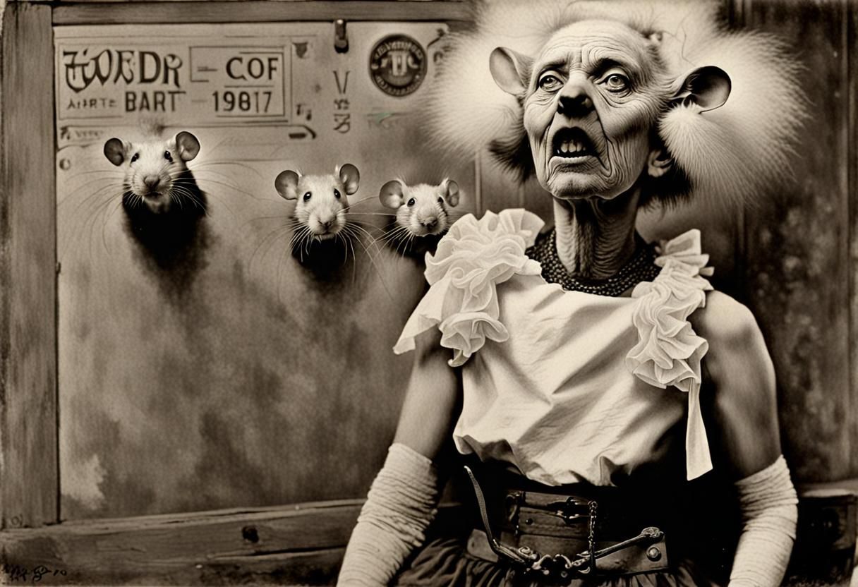 Newly Dead Mouse Lady at Mouse Place - AI Generated Artwork - NightCafe ...