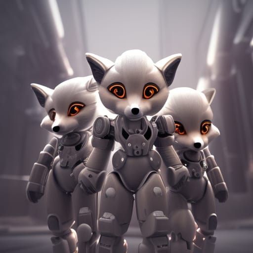 Robot fox - AI Generated Artwork - NightCafe Creator