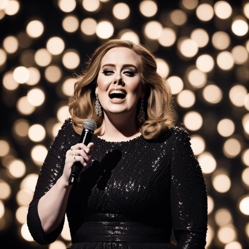 Adele's performance created by AI - AI Generated Artwork - NightCafe ...