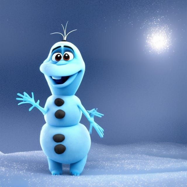 olaf off of wish - AI Generated Artwork - NightCafe Creator