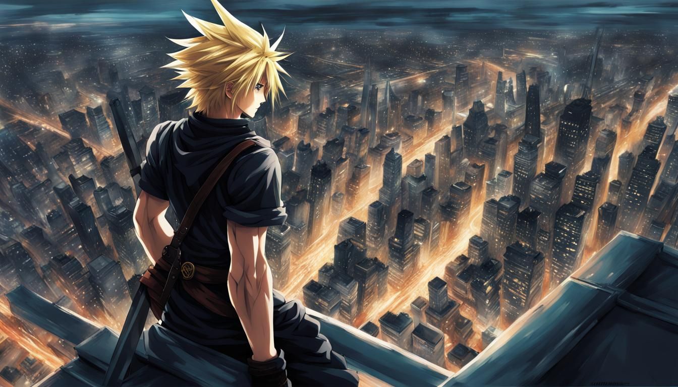 Cloud Strife - AI Generated Artwork - NightCafe Creator