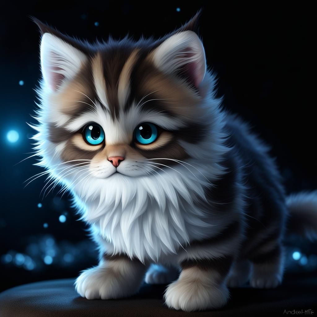 Dark Kitty - AI Generated Artwork - NightCafe Creator