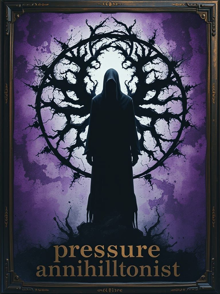 pressure annihilationist - Dark Surrealist Figure in Ethere...