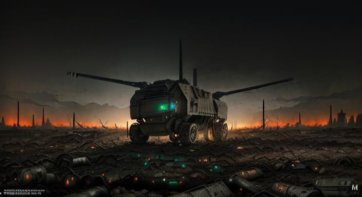 (dead empty lifeless post-apocalyptic wasteland / black sky / no lights ...