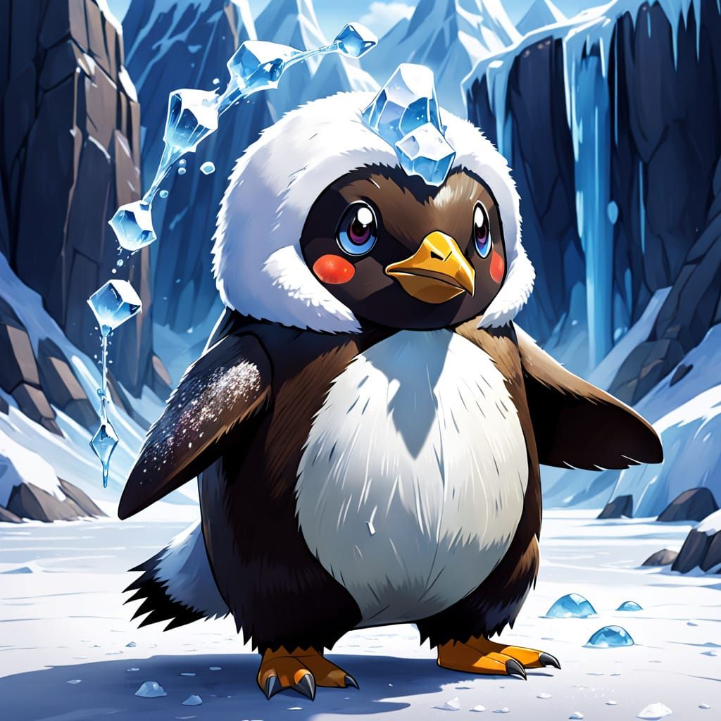 Majestic Ice Ground Fakemon: Emperor Penguin Mole ... - AI Art