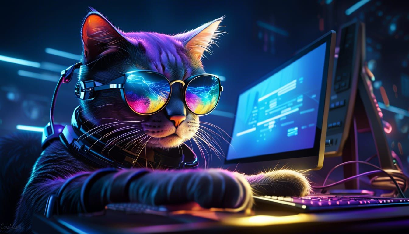 Feline Phisher - AI Generated Artwork - NightCafe Creator