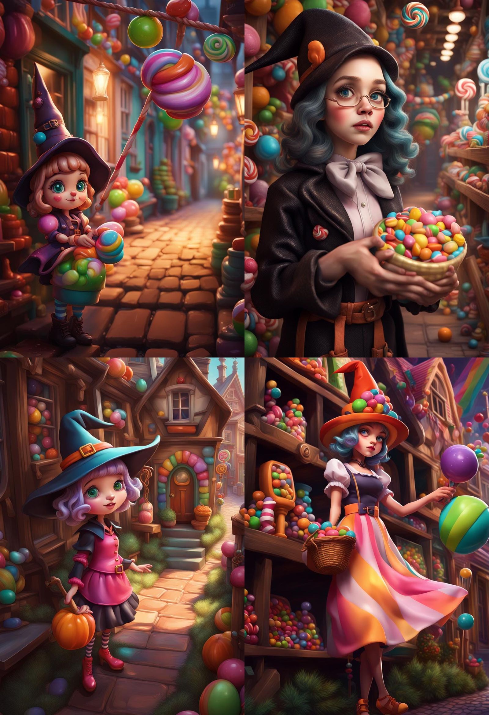 Candy Town - AI Generated Artwork - NightCafe Creator