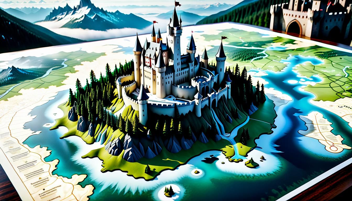 3D Map - AI Generated Artwork - NightCafe Creator