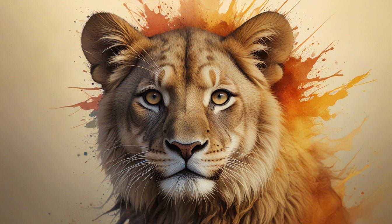 Hyper-Realistic Lion Emerges from Kitten's Shadow ... - AI Art