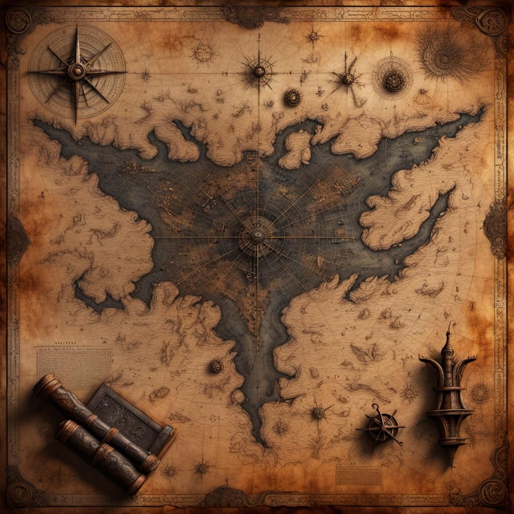 Secret Map to the Underworld - AI Generated Artwork - NightCafe Creator