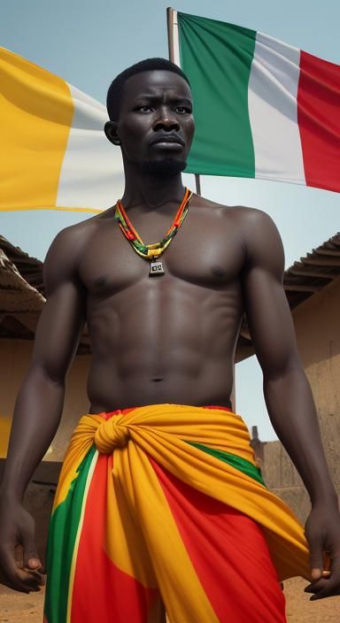 Ghana Festival Osei Boakye at the Bakatue Festival - AI Generated Artwork - NightCafe Creator