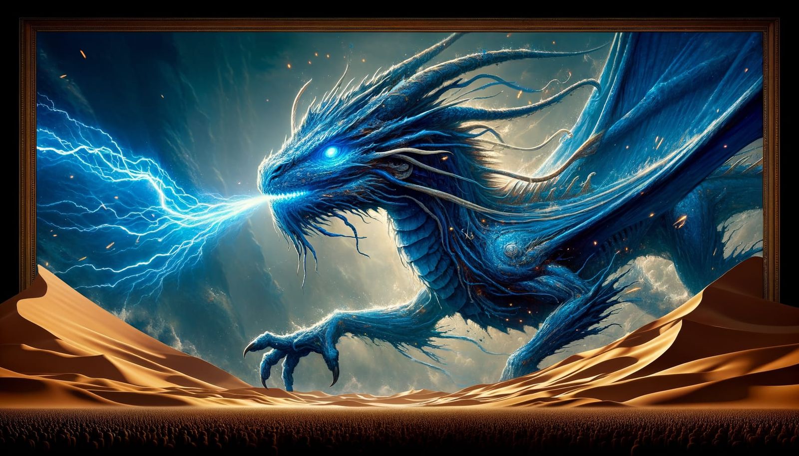 Blue dragon - AI Generated Artwork - NightCafe Creator