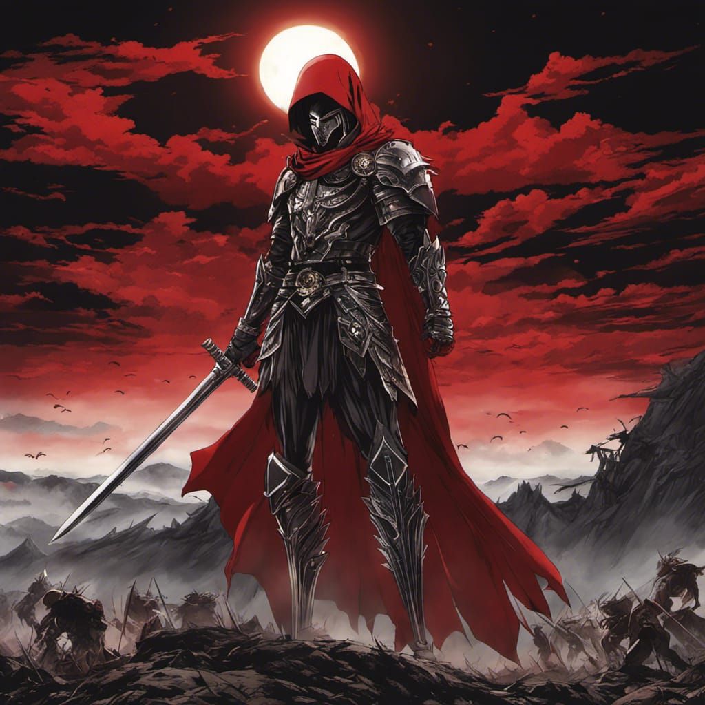 The Crimson Knight - AI Generated Artwork - NightCafe Creator