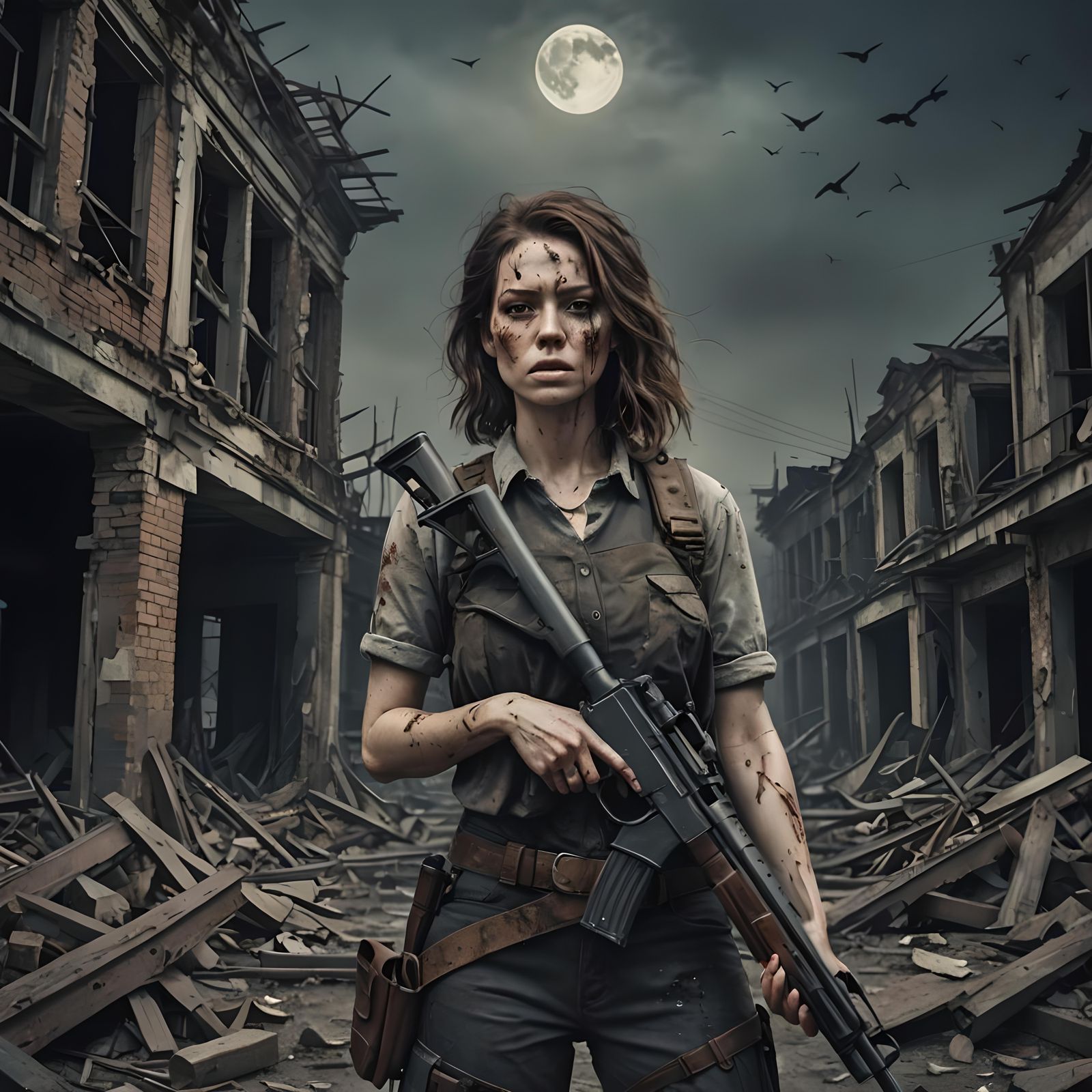 Post-apocalyptic Fighter - AI Generated Artwork - NightCafe Creator