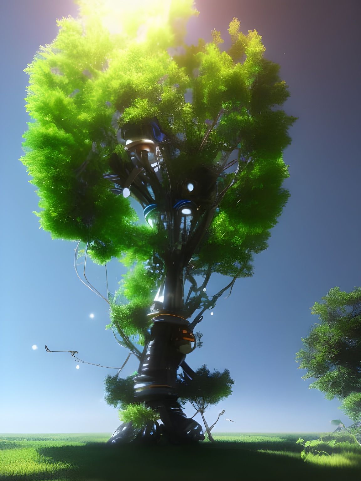 Artificial Trees 2 - AI Generated Artwork - NightCafe Creator