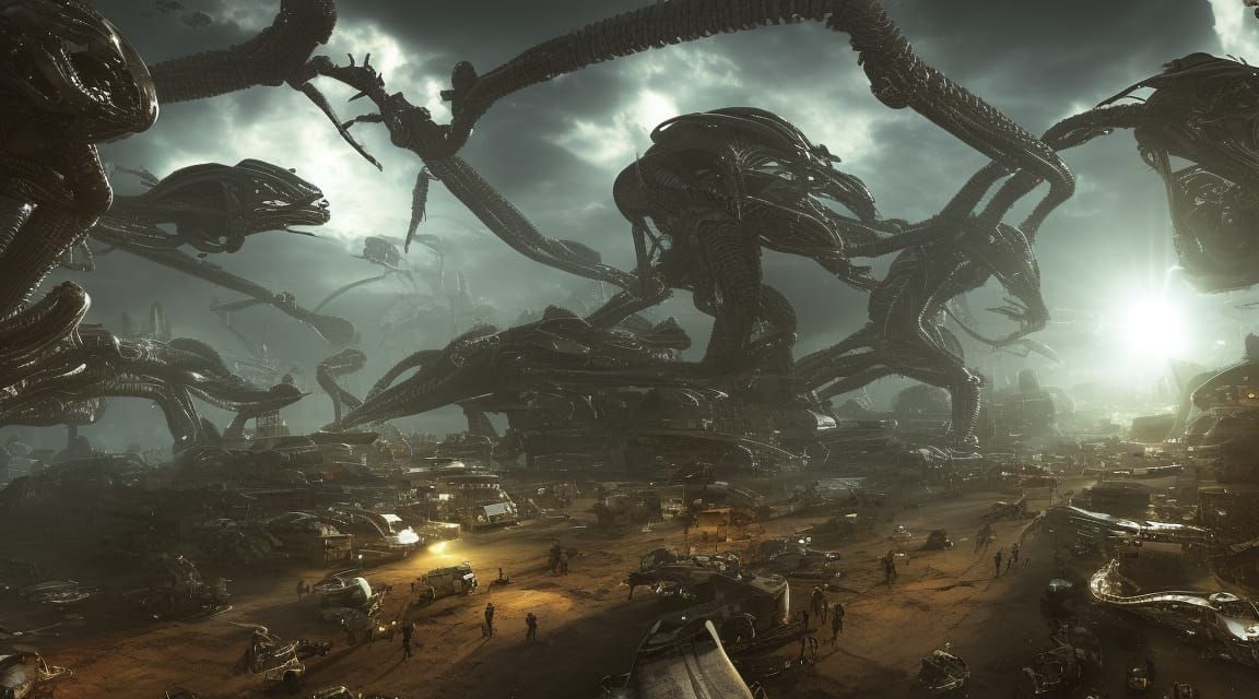 alien invasion - AI Generated Artwork - NightCafe Creator