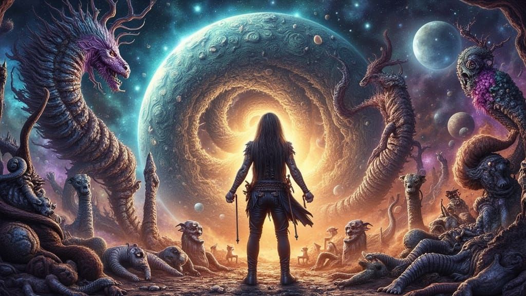 Epic Rocker Embarks on a Whimsical, Fantastical Qu... - AI Art