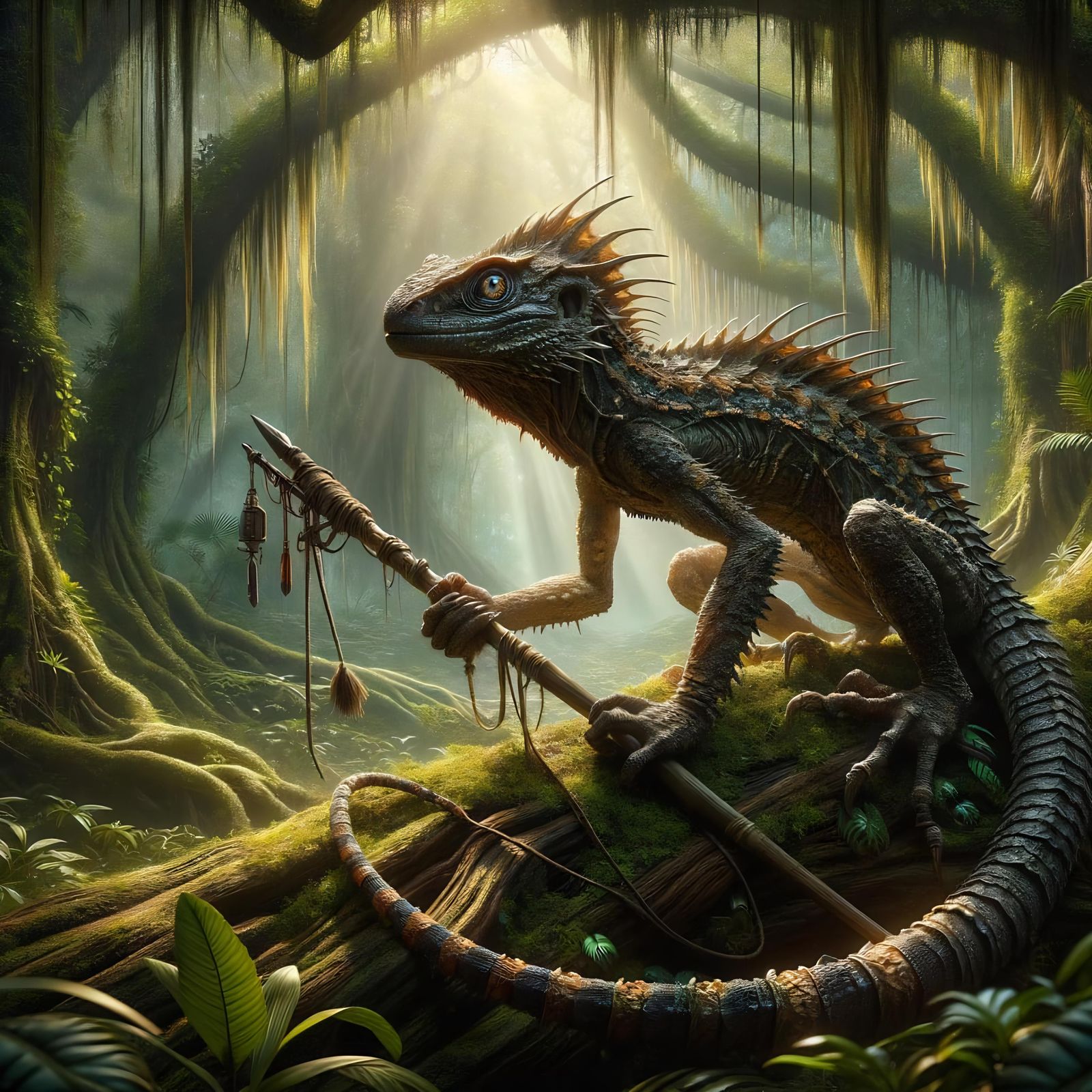 DND Series: Poison Dusk Lizardfolk (Monster) - AI Generated Artwork ...