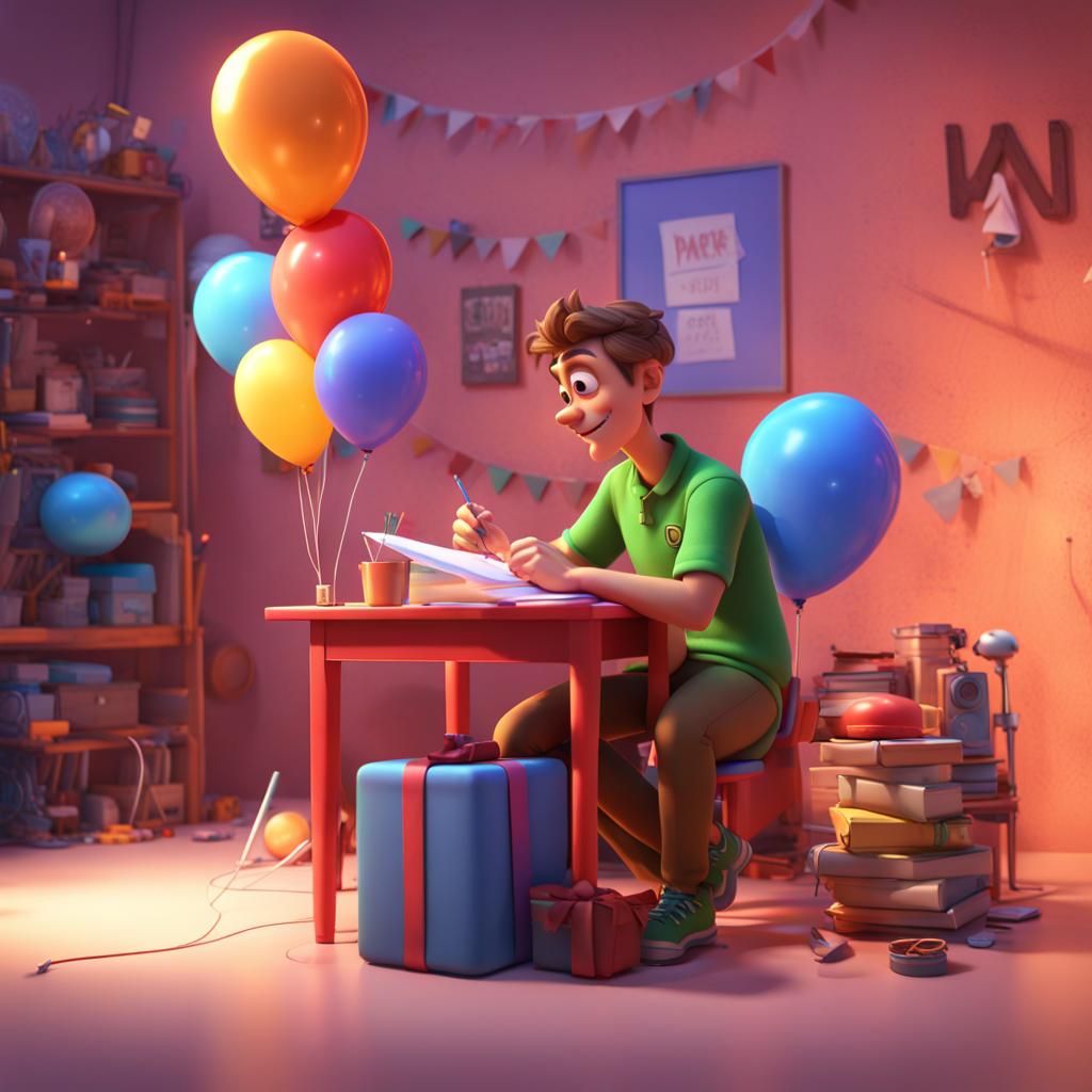 Ben Adams of A1 is writing the message to his friend for his birthday ...