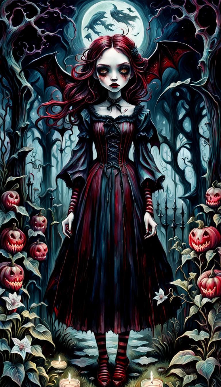Vampire Garden - AI Generated Artwork - NightCafe Creator