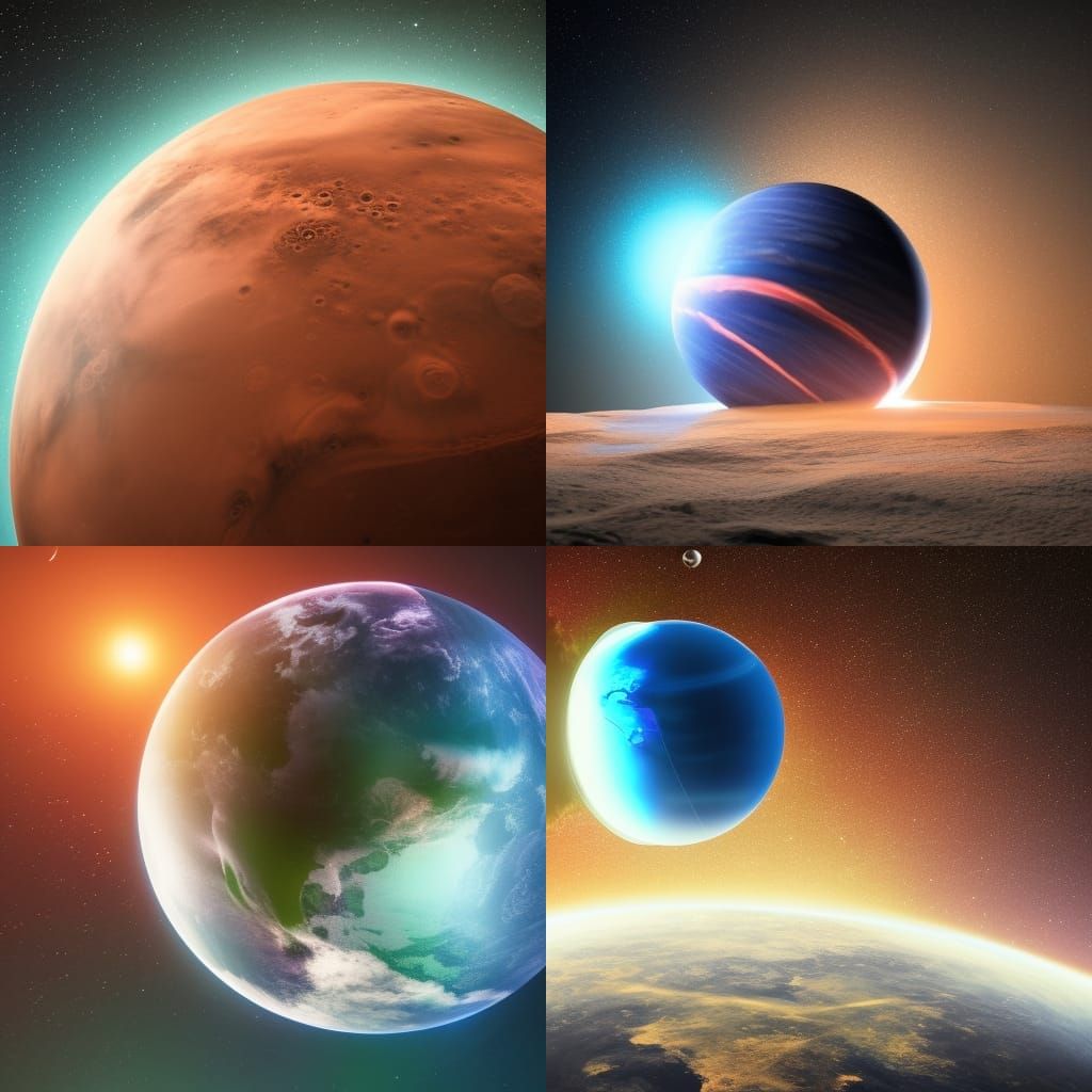 Planets - AI Generated Artwork - NightCafe Creator