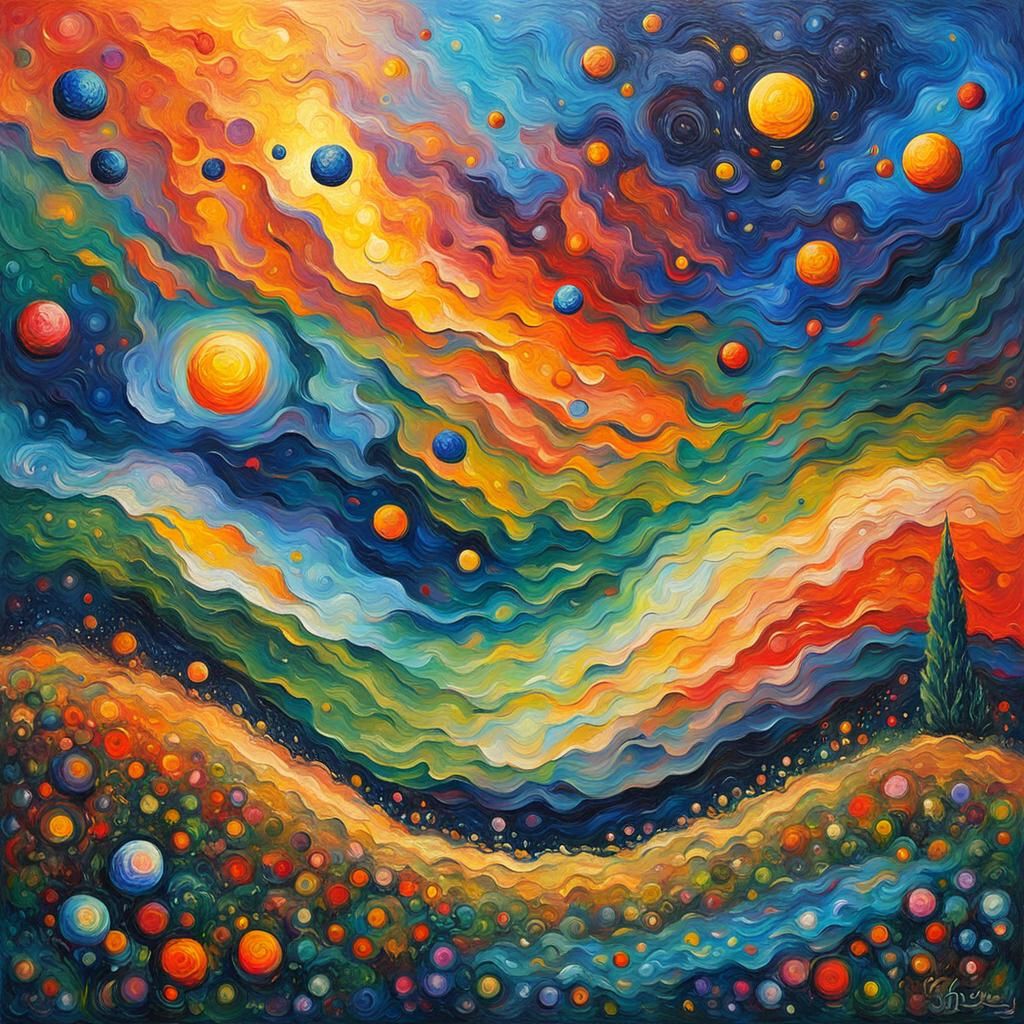 colorful universe - AI Generated Artwork - NightCafe Creator