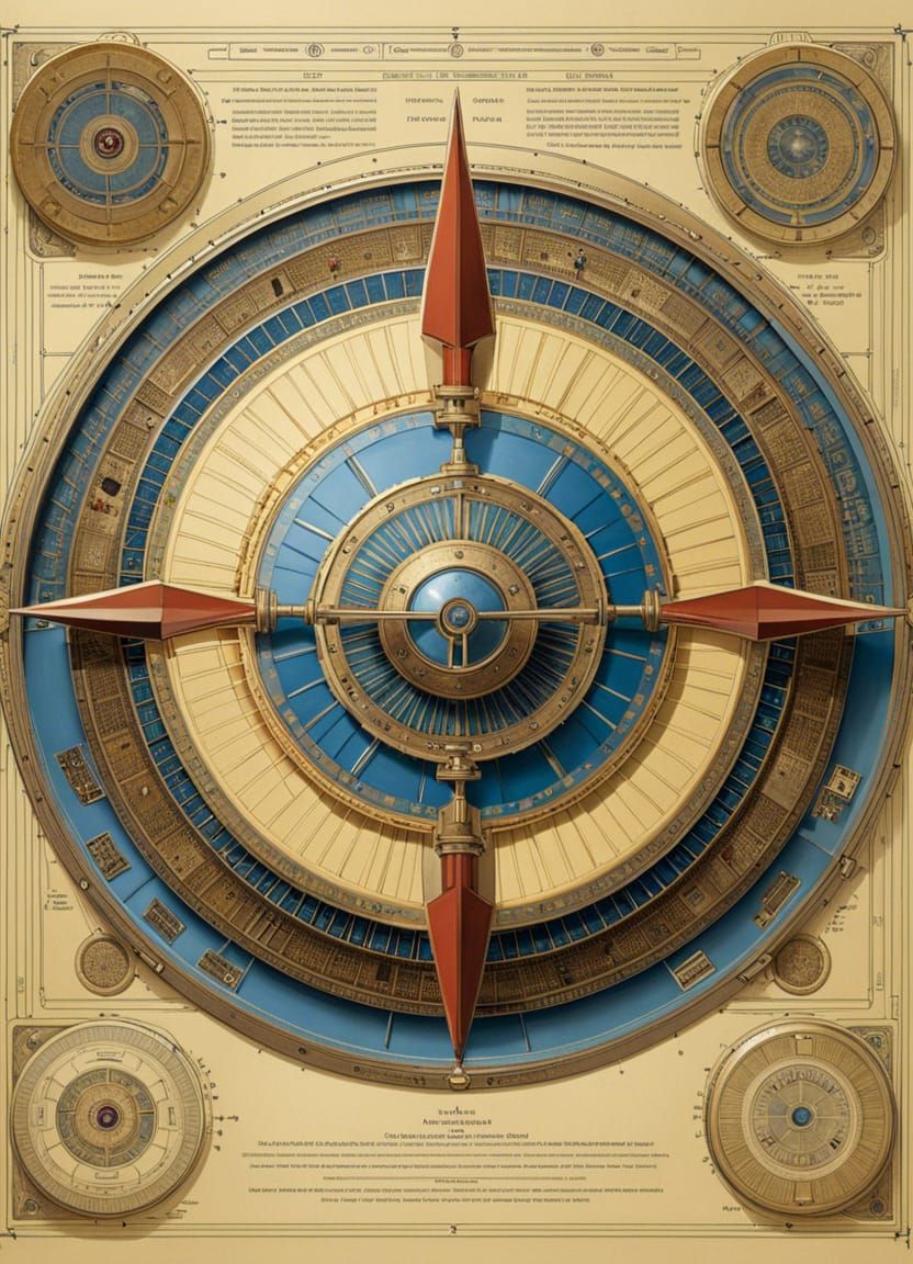 Stellar Compass - AI Generated Artwork - NightCafe Creator